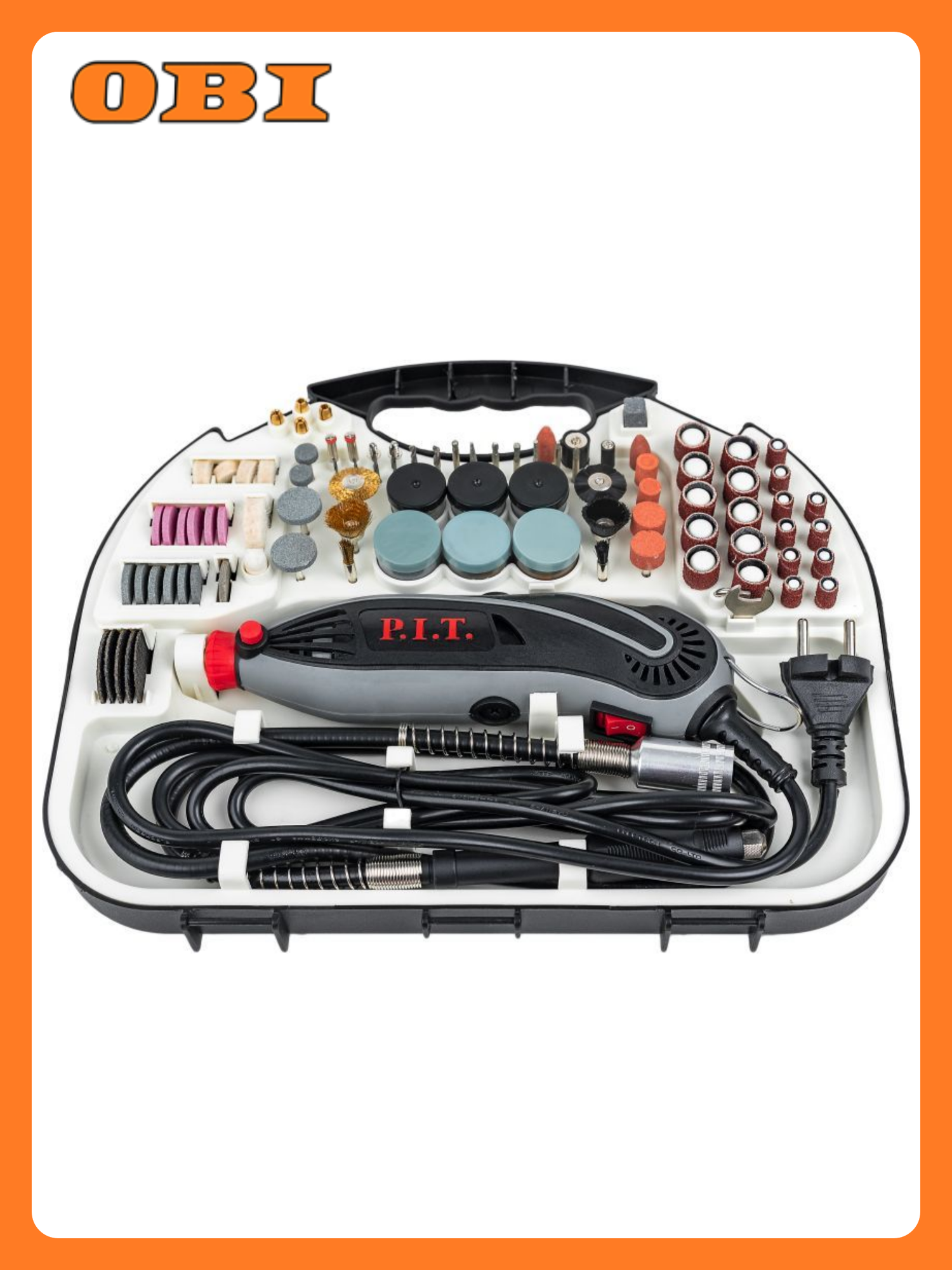 Гравер P.I.T. PMG150-C, 150Вт, с кейсом, многофункциональный, для хобби