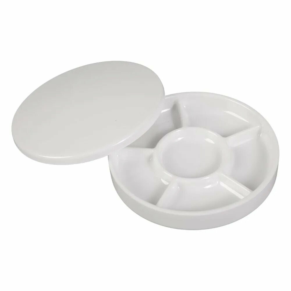 Круглая палитра для смешивания красок, - Покрытая палитра