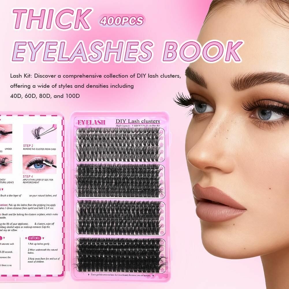 Пучки для накладных ресниц 8-16 мм,40-100D, объемные, для эффекта увеличения глаз