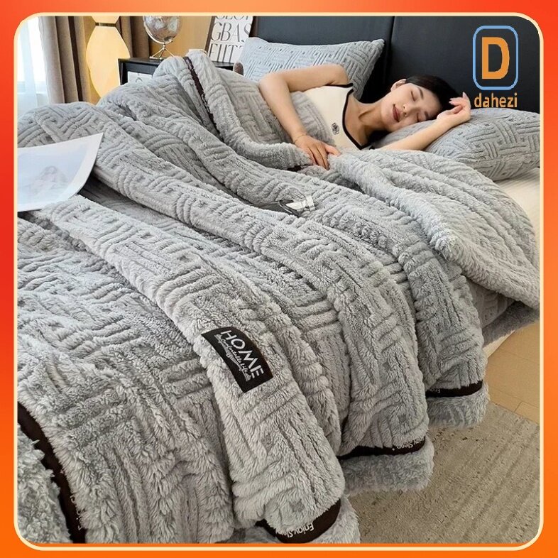 Новое полустороннее флисовое осенне-зимнее одеяло, мягкие пушистые одеяла для матери и ребенка, теплое дышащее одеяло для дивана, 100x150cm Very Small, Серый