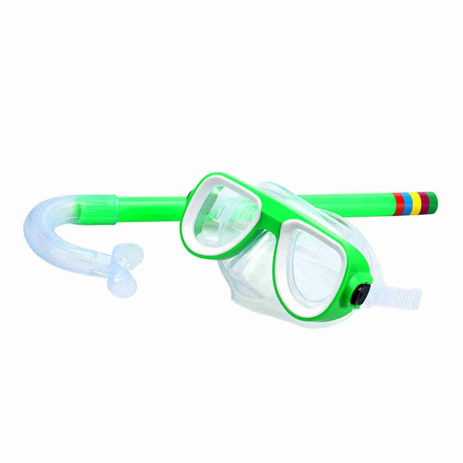 Детский набор для снорклинга, плавательные очки, маска для дайвинга, экологически чистый материал, защищает глаза и нос от морской соли и хлора, идеально подходит для снорклинга, яркие цвета.