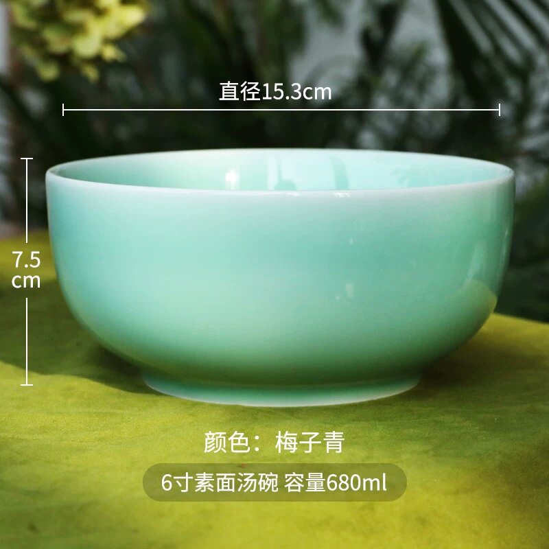 15 см чайный китайский фарфоровый блюдце Longquan из высокопрочного целикатового фарфора в цвете мейцзю цинь, для