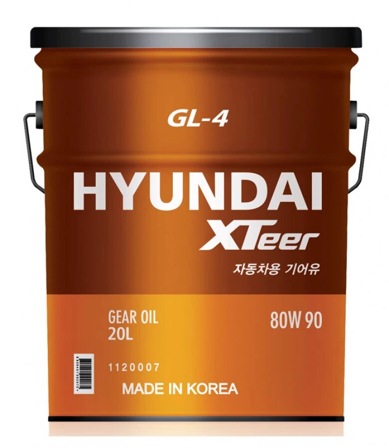 Hyundai XTeer Hyundai Xteer Gear Oil-4 80W-90 20L