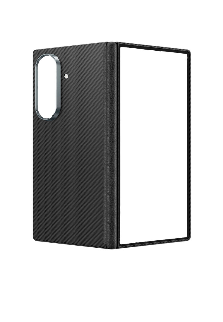 Чехол Galaxy Z Fold 7 KEEPHONE KEVILAR Mirage MagSafe Карбон арамидное волокно 1500D, 38 шт. магнитов N52-10Н - Black