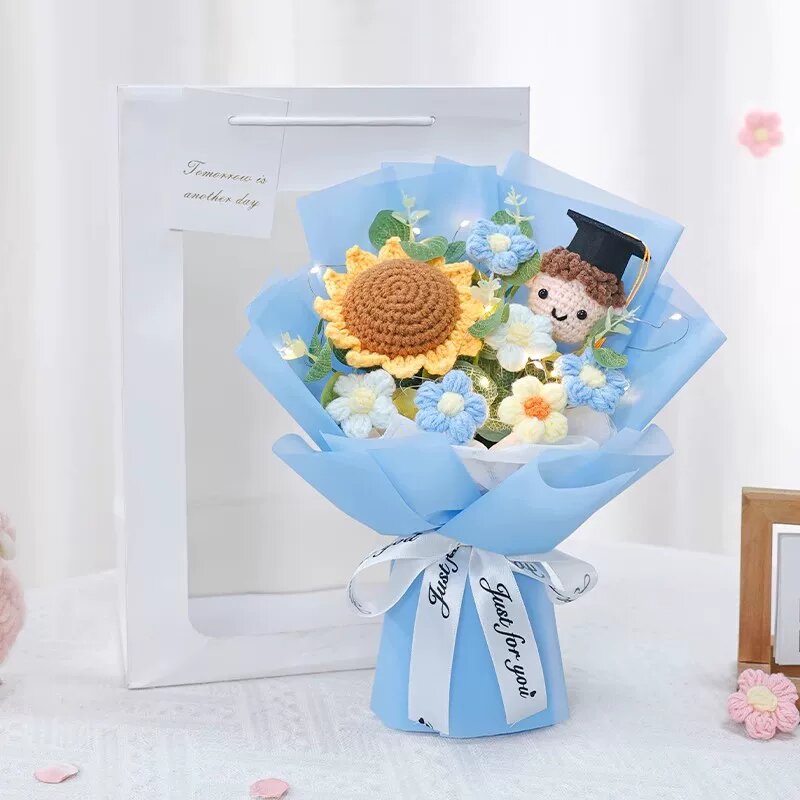 Подарочный букет к окончанию начальной школы и детского сада для девочек, мальчиков и детей, плюшевый мишка, игрушка из