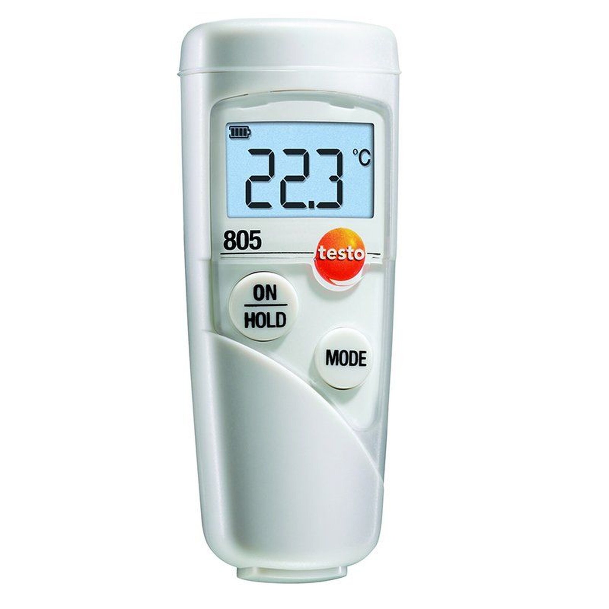 Пирометр Testo 805, бесконтактный, инфракрасный, цвет белый, 80x31x19 мм