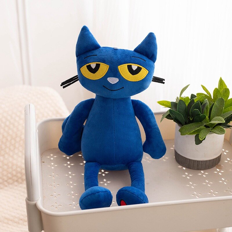 Плюшевая игрушка Пит Кот, синий кот, детская игрушка, милая кукла-кот, подарок для мальчиков.
