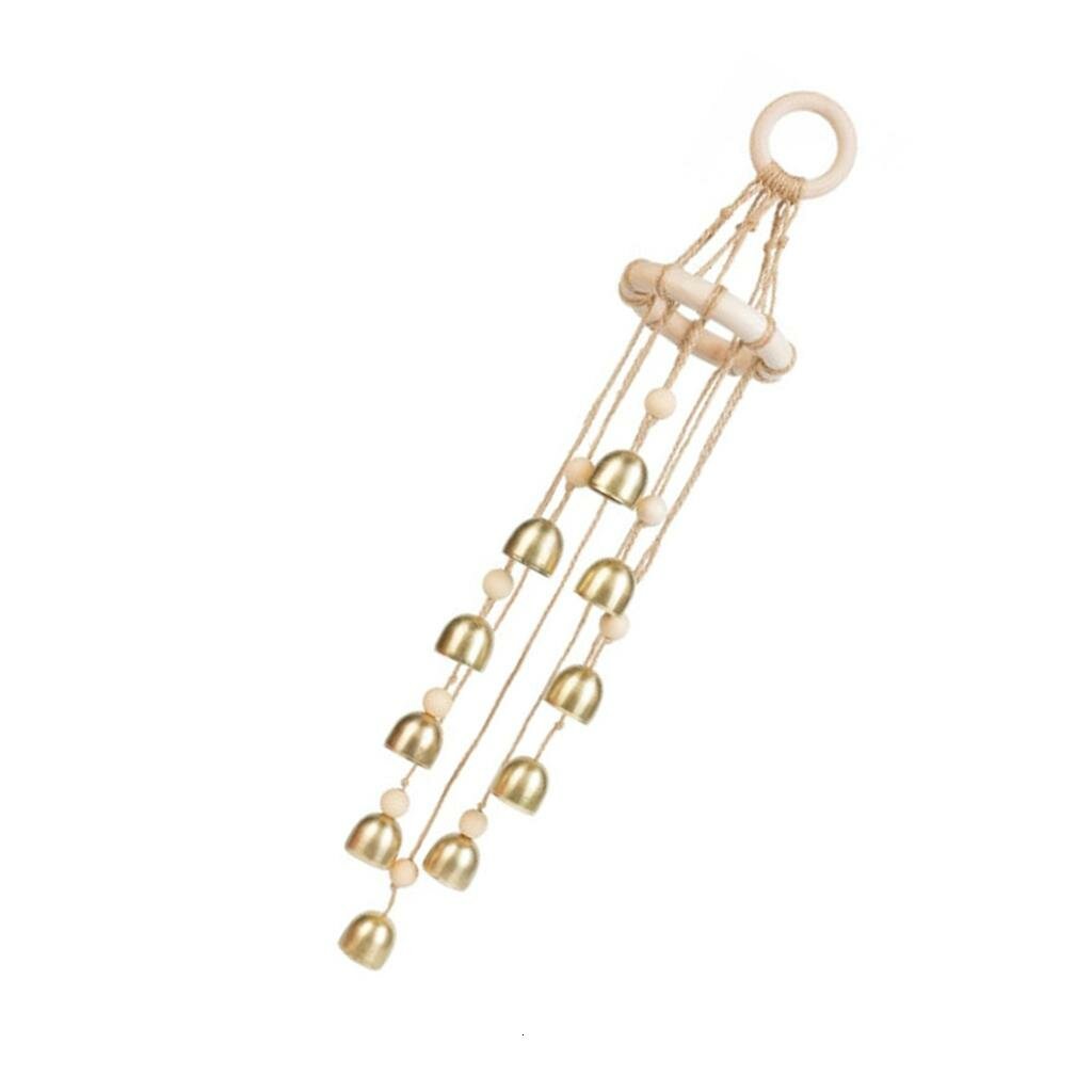 Наружные деревянные духовые колокольчики, золотые колокольчики, пасторальные духовые колокольчики, украшения