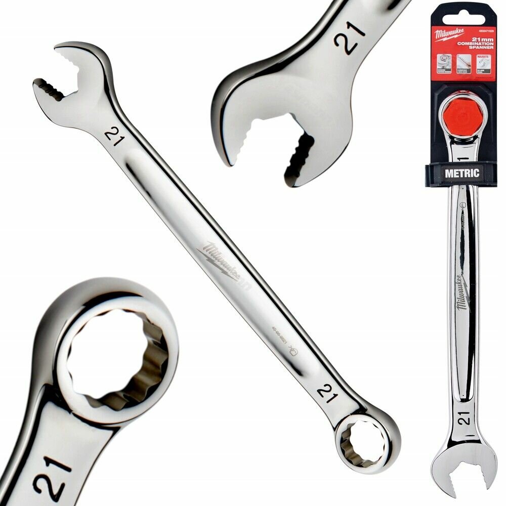 Ключ рожково-накидной Maxbite 21 мм, Milwaukee , , шт