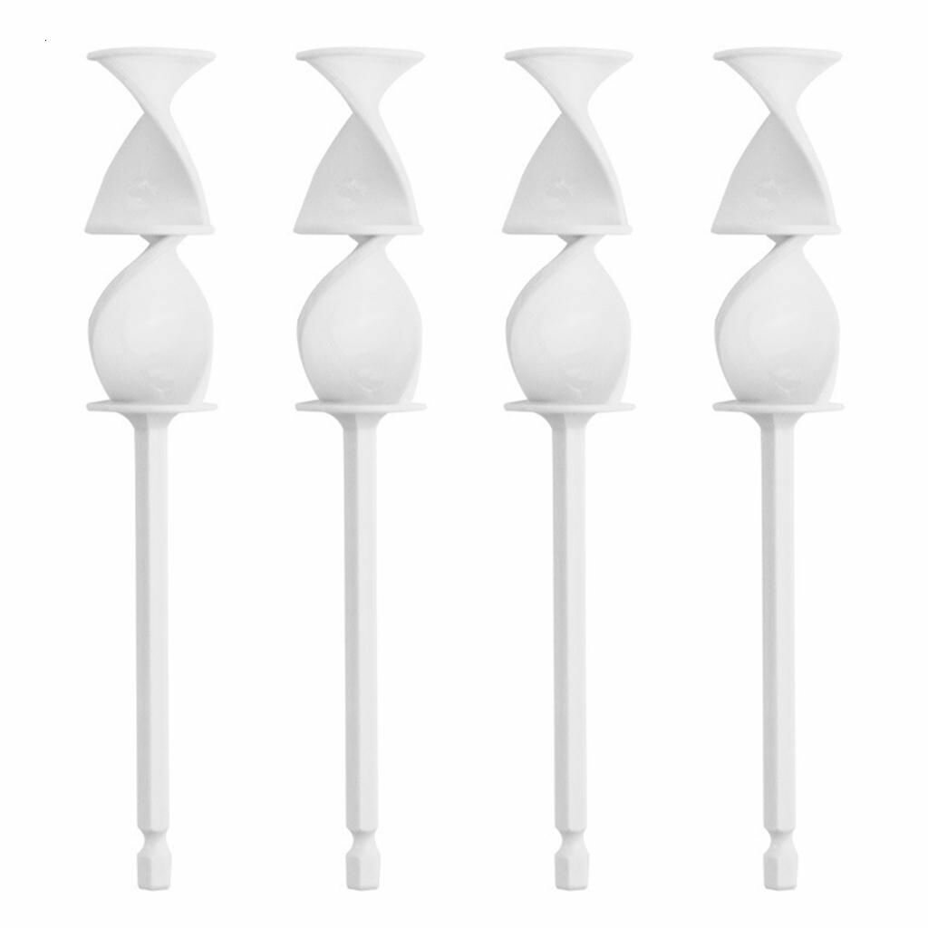 Набор инструментов,1 комплект из 4 штук, краска из эпоксидной смолы, порошковая шпаклевка, стержень для смешивания цементного покрытия-белый