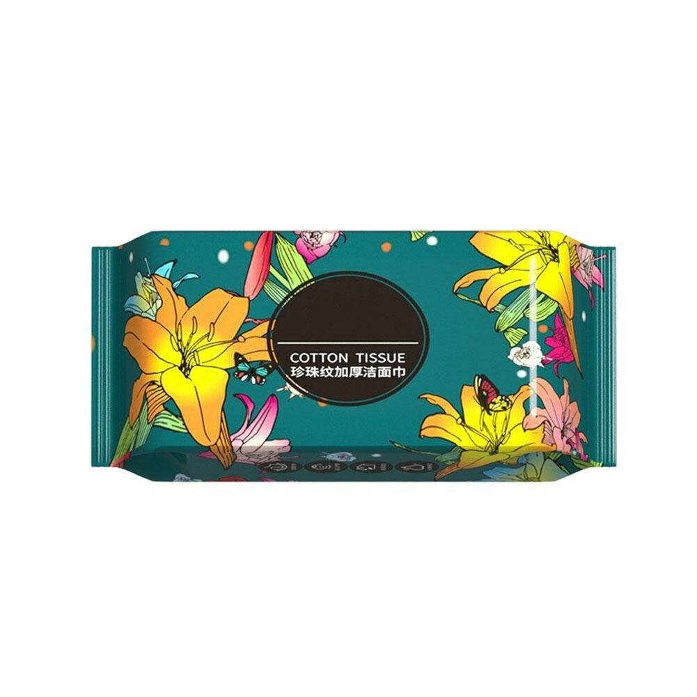 Гипоаллергенные одноразовые полотенца для умывания из 100% хлопка, сухие и влажные салфетки для лица