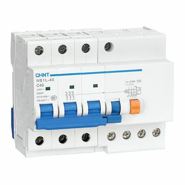 CHINT Диф. авт. выкл. NB1L-40 3P C32 100mA тип AC 6kA (R), 198040
