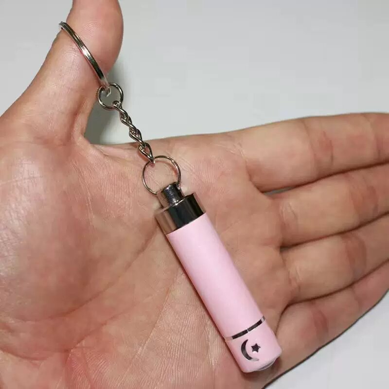 Уличный мини-фонарик, бытовой сильный свет, светодиодный светильник для девочек, студентов, детский карман с брелоком,