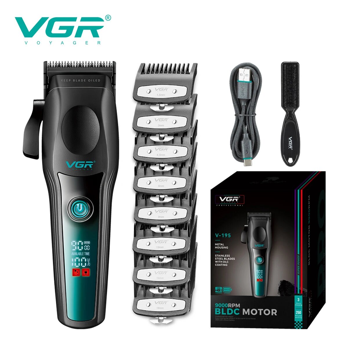 VGR V-195 триммер для волос USB