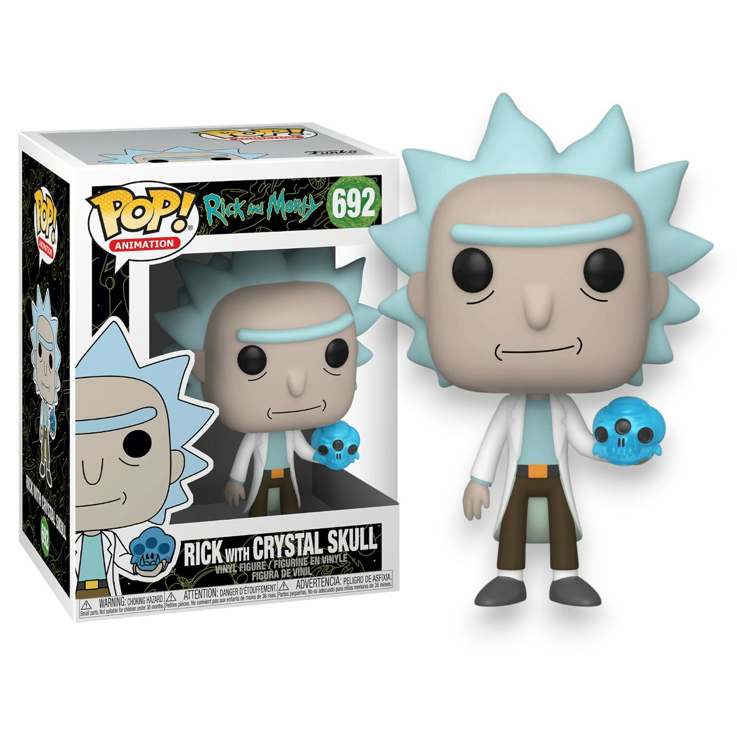 Фигурка Funko Pop! коллекционная Рик с хрустальным черепом "Рик и Морти" 692 (Фигурка Фанко Поп)