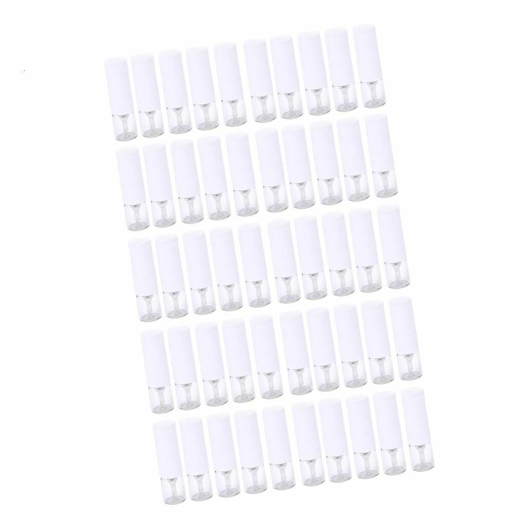 1мл стеклянные распылители для духов (50 шт), - Белая распылительная головка