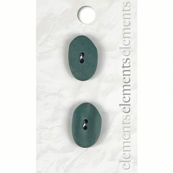 Пуговицы BLUMENTHAL LANSING "Elements", зеленые, 2 шт