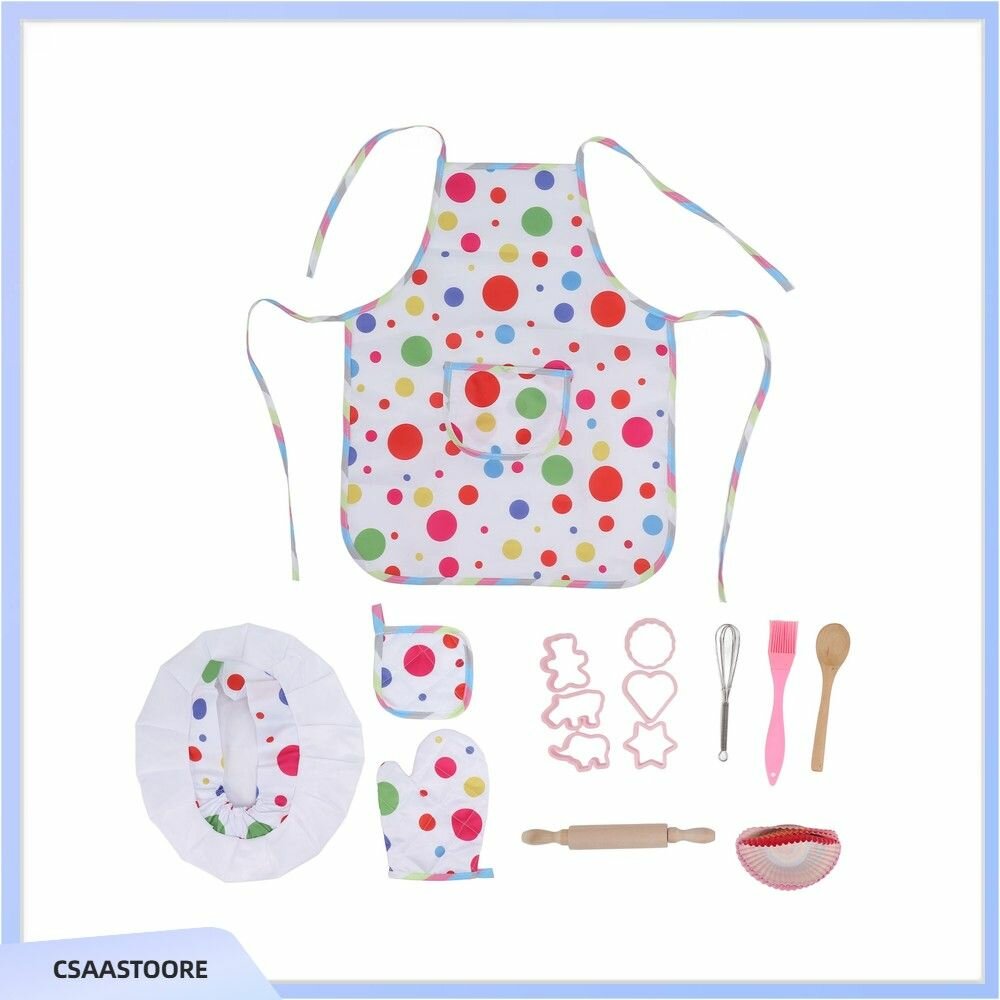 Детский кухонный набор, ткань, пластик, без запаха, 3+