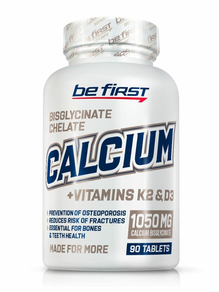 Be First Calcium Bisglycinate Chelate + K2 + D3 90 табл.