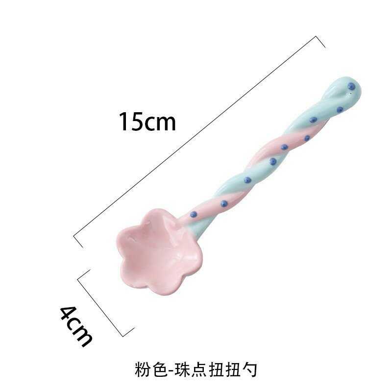 Ложка в виде лягушки, креативная песочная скульптура, подарок, керамическая ложка для размешивания кофе и десертов ручной работы, ложка в виде жабы, ложка в виде звезды в стиле .