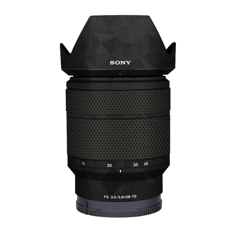 Объектив Sony FE 28-70мм f/3.5-5.6 G с нордическим треугольником чёрного для минималистичного дизайна