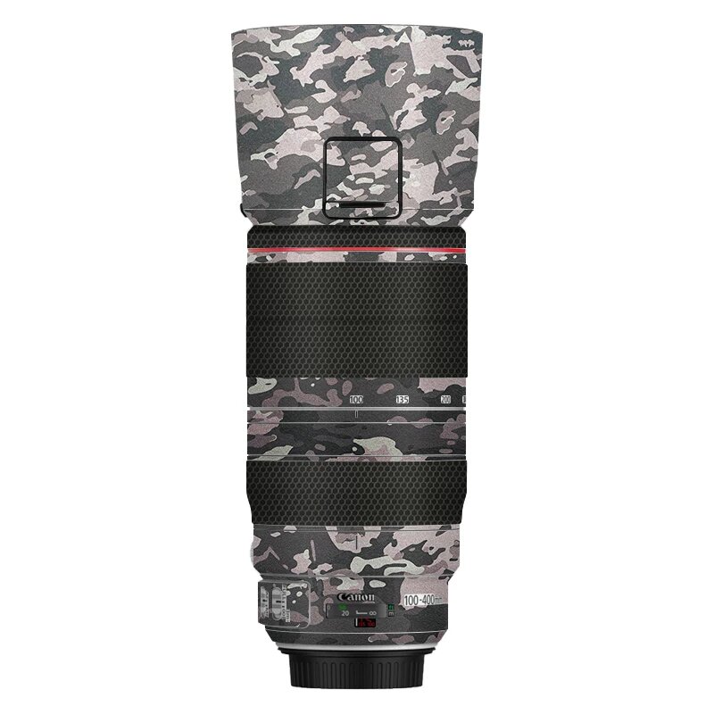 Защитная пленка для объектива Canon EF100-400mm F4.5 II - Военный камуфляж - Прочная пленка для защиты объектива камеры