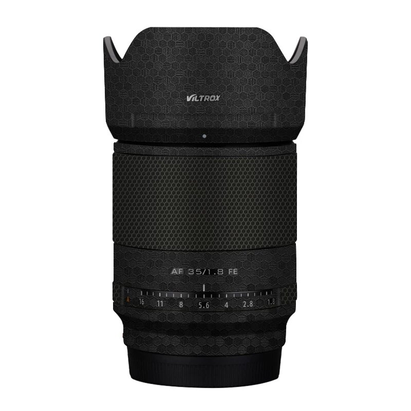 Защитная пленка для объектива Sony AF35/50F1.8 - Черный узор Пчелиные соты, Прочная