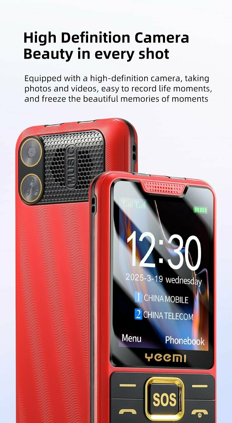 Мобильный телефон с кнопкой длительного ожидания в сети 4G