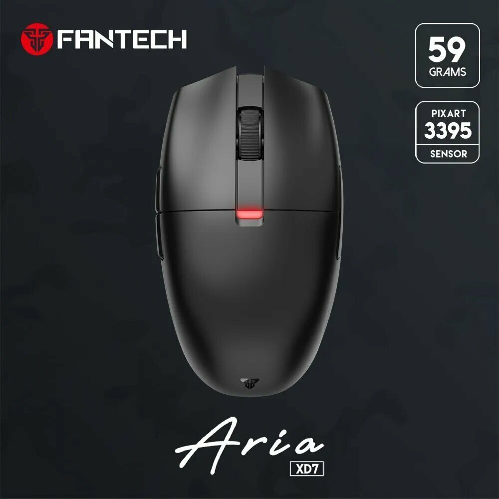 Fantech Игровая мышь беспроводная, черный матовый