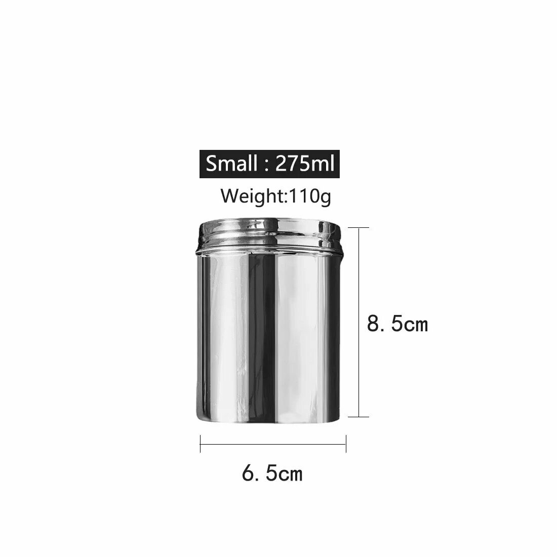 Банка для хранения Suga из нержавеющей стали Small 275 ml
