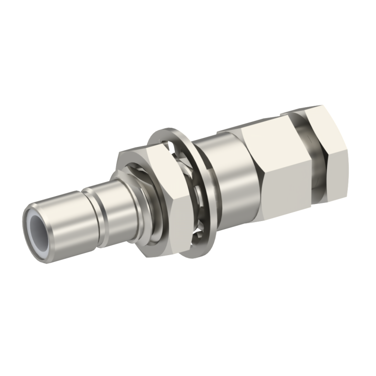 Китайский аналог(замена):2003-7551-003 SMB прямой разъем штыревой зажимного типа для кабеля 2.650 S никель