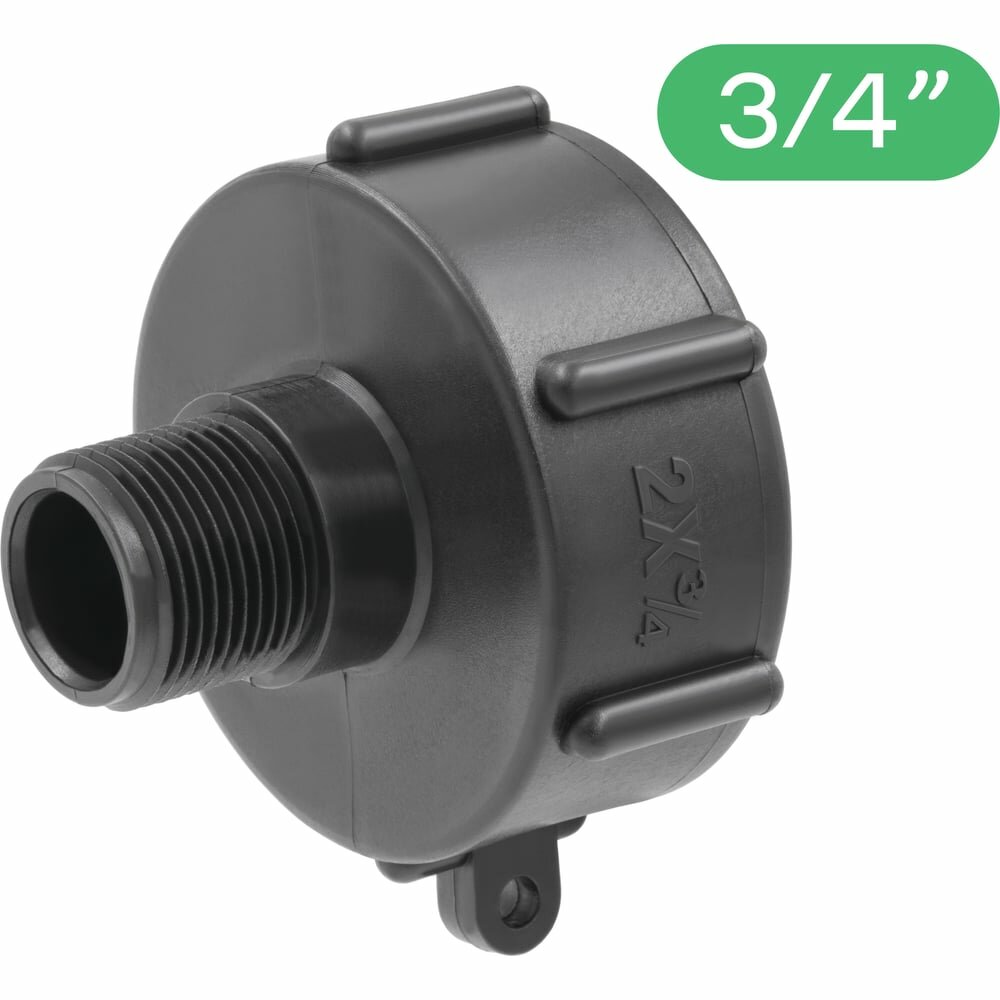 Переходник на еврокуб ПоливНаДаче 2"(S60) х 3/4" (наружная резьба) S60x34HP