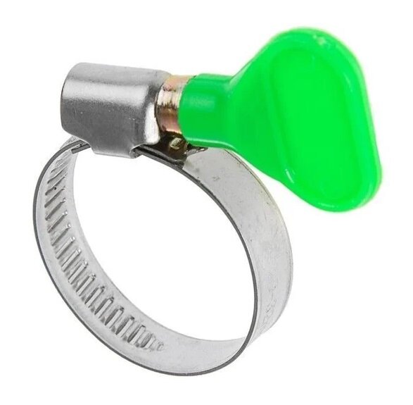 Хомут SS упрочненный с барашком 20-32 мм