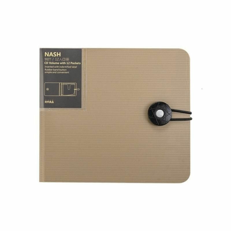 12-слотовый бокс для хранения CD-DVD, однотонный цвет хаки