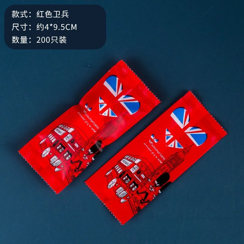 LBSISI Life 200 шт, пластиковые пакеты для нуга и сахара, обертки для арахисовых конфет, упаковка для конфет ручной работы, упаковка для украшения хлебобулочных изделий, 4*9,5 см