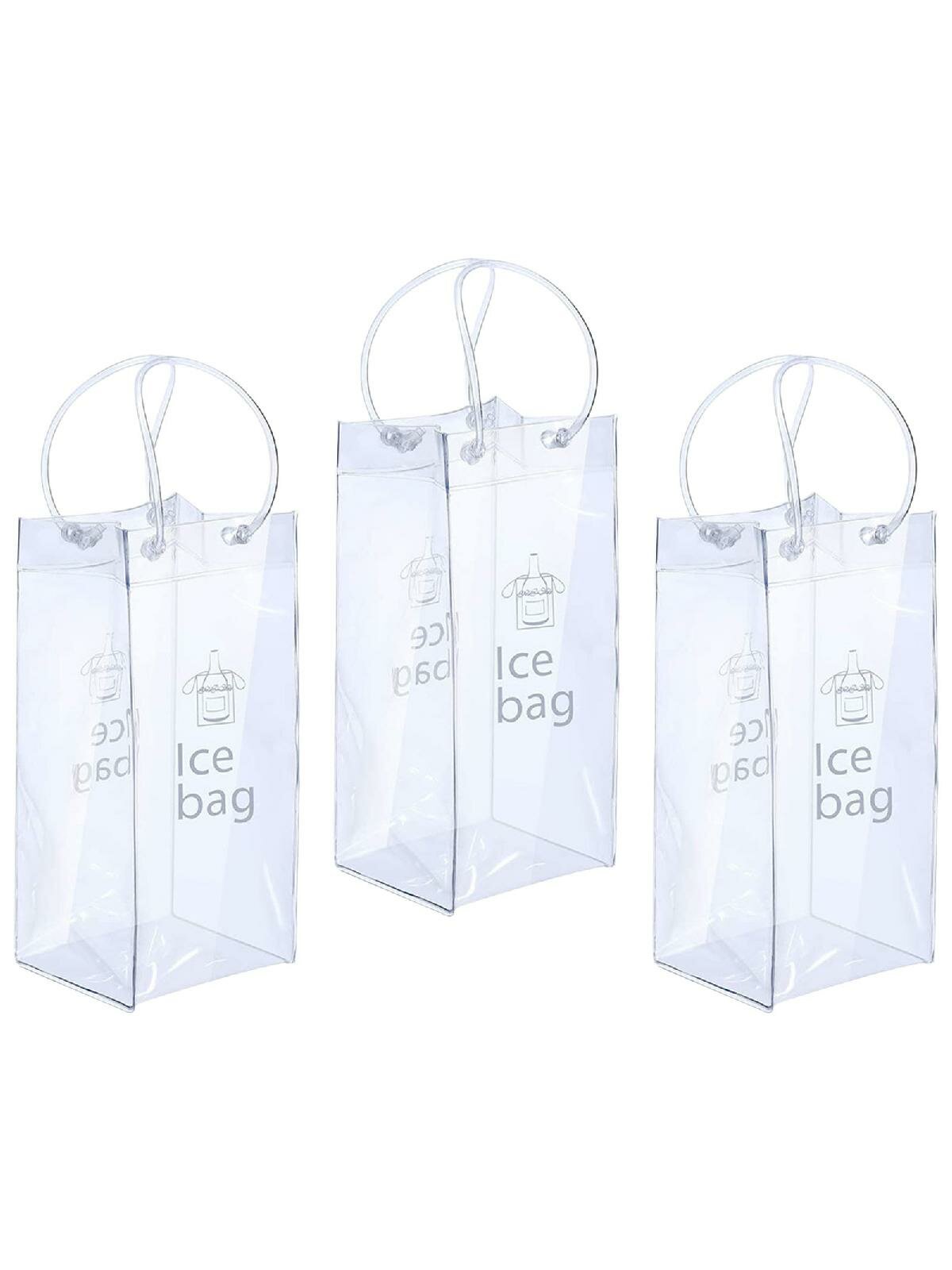 Пакеты для вина со льдом из ПВХ 3шт, пакеты-охладители для хранения шампанского и пива, портативные