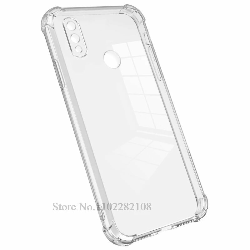 Противоударный чехол Realme 3 Pro, прозрачный силикон