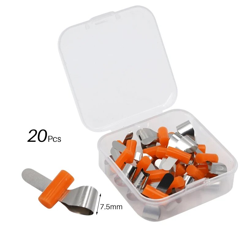 20 шт, стоматологическая матрица, секционные контурные матрицы, комплект лент, металлические кольца, стоматологические материалы Matriz, ортодонтическая форма зубов