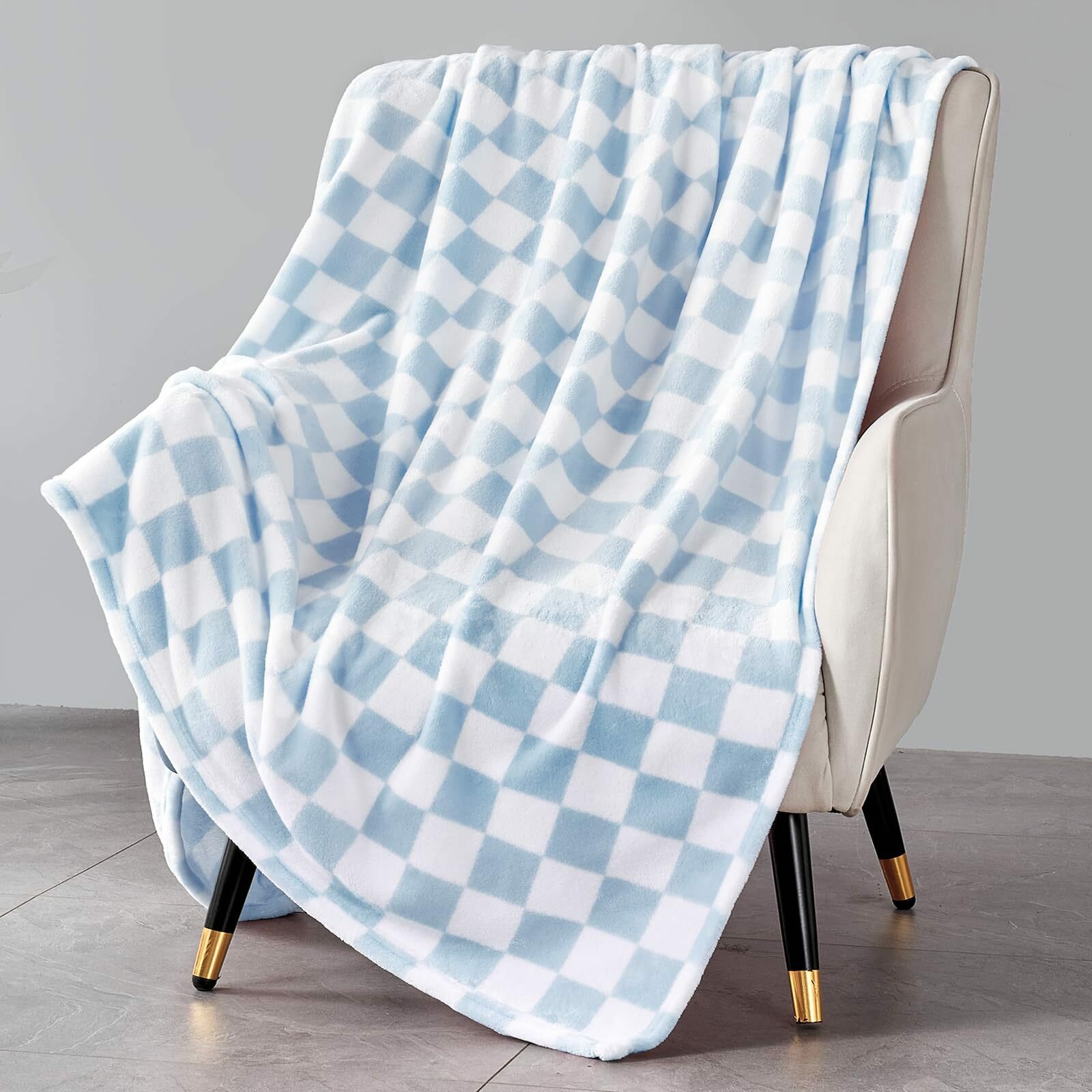 Плед с клетчатым узором, детское одеяло, необходимое для дома, офиса и путешествий, удобное фланелевое теплое одеяло на зиму