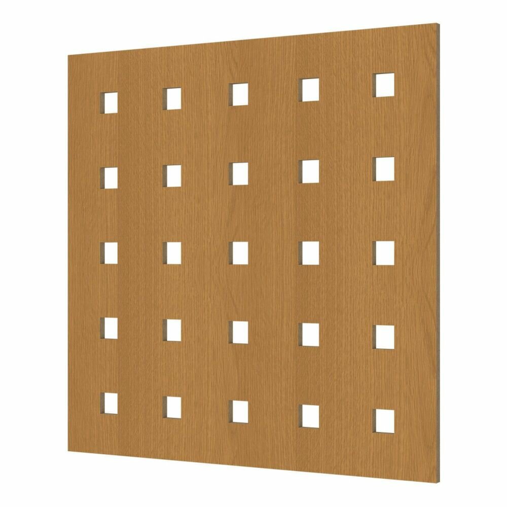 Перфорированная Панель Cosca Квадро 8-28 ХДФ Дуб В780хШ1400 мм / Коска.