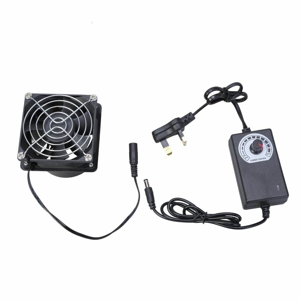 Тихий вытяжной вентилятор 80 мм для дома и курятников