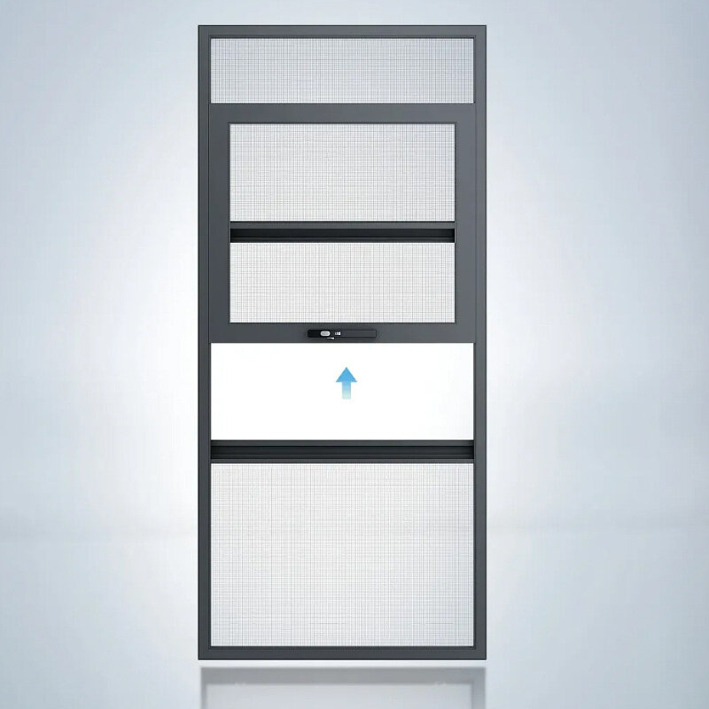 Усовершенствованная быстроразъемная сетка для защиты детей, выдвижная и опускаемая москитная сетка для раздвижных окон, оптовая продажа от производителя