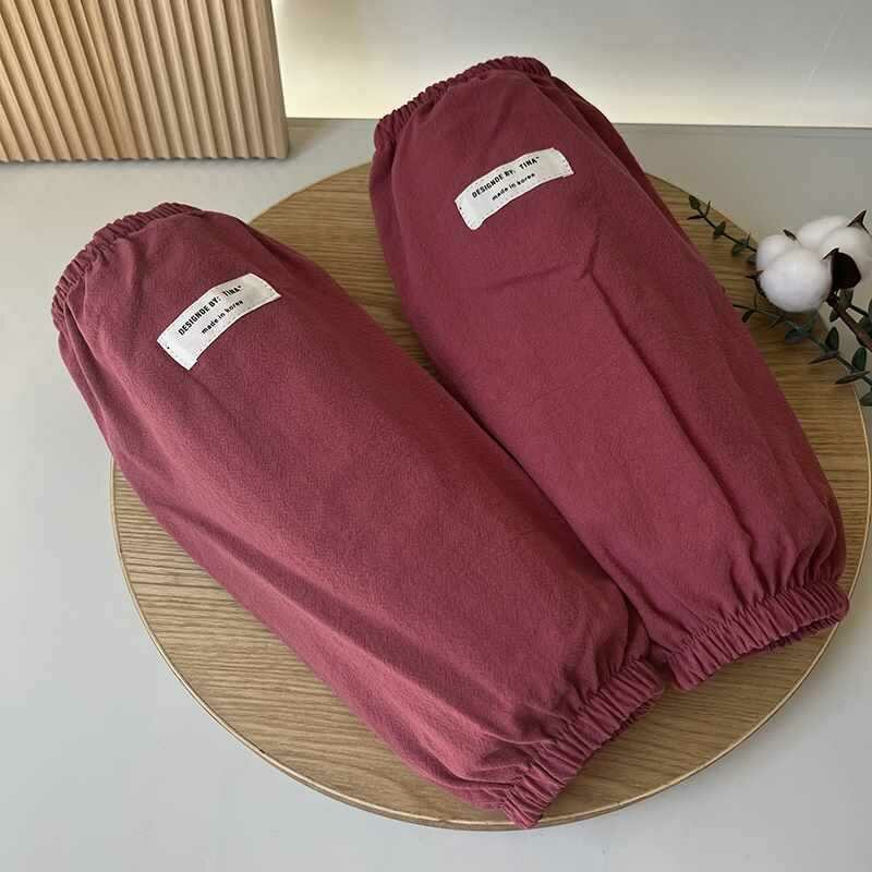 Японский стиль, чистый хлопок, льняные рукава для домашней кухонной работы, уборки, покраски, большие, дышащие, однотонные для мужчин и женщин