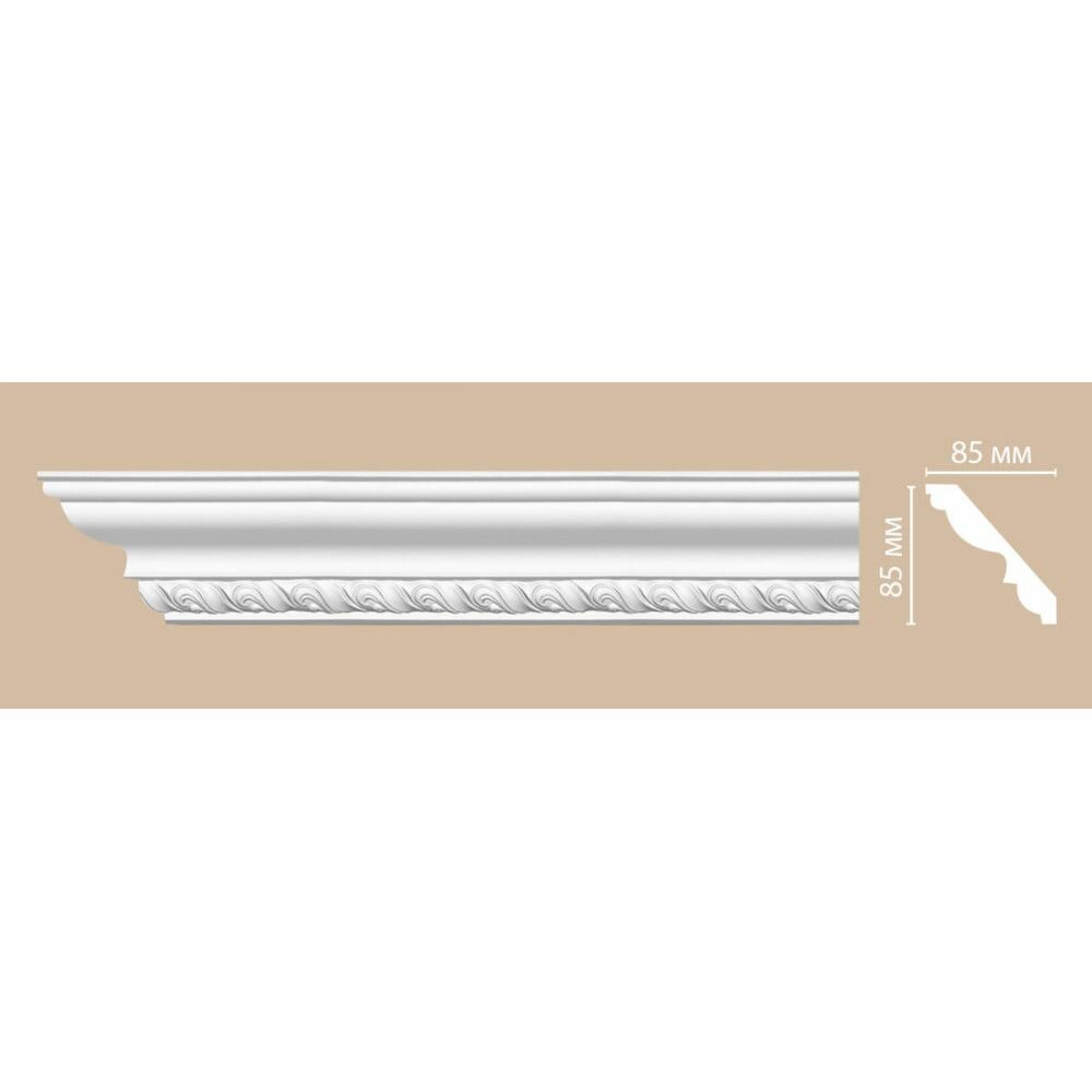 Плинтус Потолочный для Ремонта с Рисунком Decomaster 95779 В85хШ85хД2400 / Декомастер.