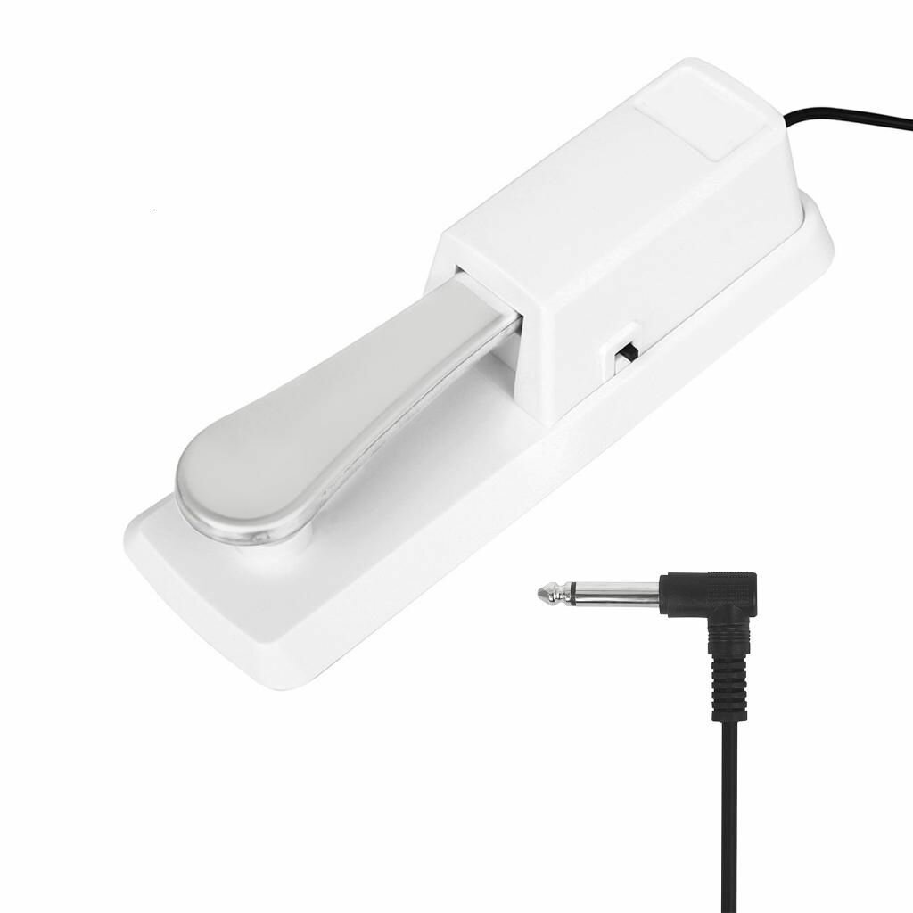 Педаль сустейна для пианино, демпферная педаль с разъемом 6.35 мм для цифровой MIDI клавиатуры