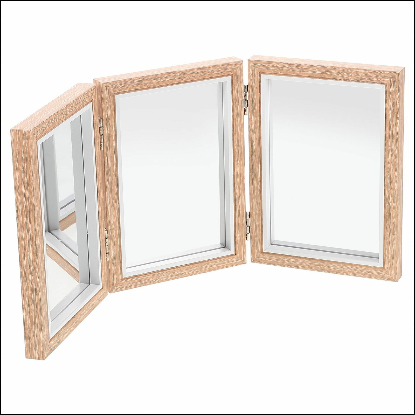 Эксклюзивное небьющееся зеркало на деревянной основе для развития сенсорных навыков малышей, комплект Монтессори