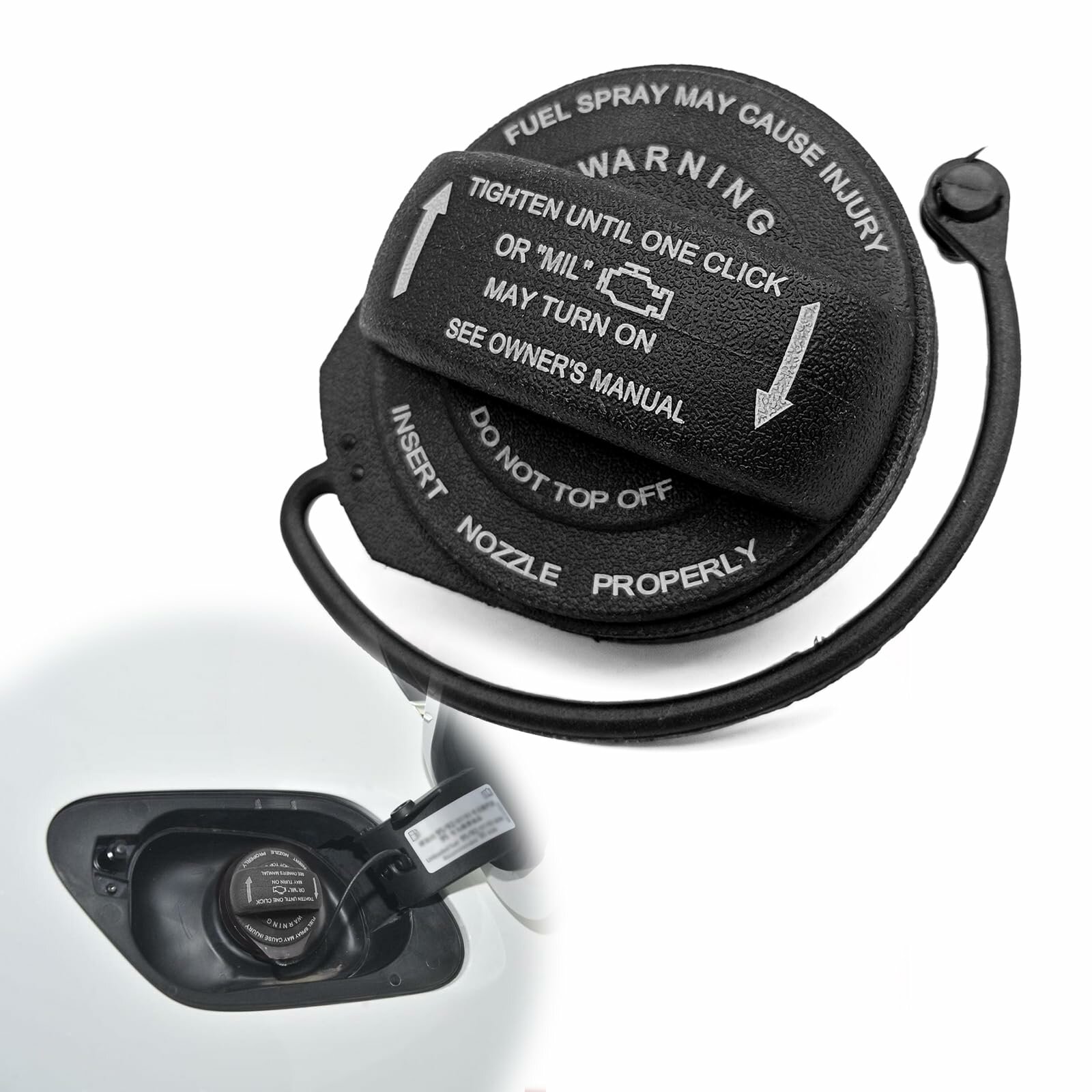 Крышка бензобака, совместимая с Volkswagen 2011-2020, VW Jetta 2015-2020, VW GTI 2015-2020, VW Golf 2018-2020, VW Tuguan, замена 5C0201550T, 8K0201550N, 5Q0201550L, 3C8 5555555 0E