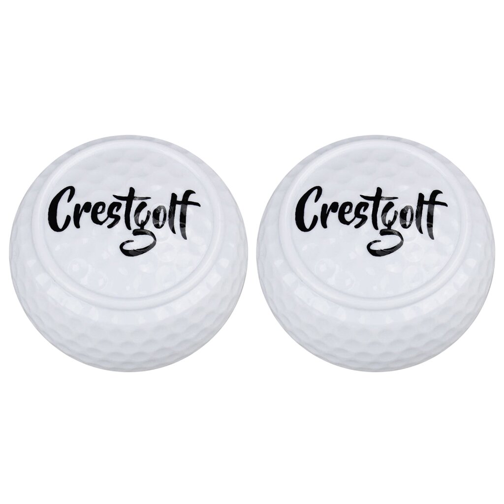 2pcs Flat Golf Training Balls Two Layer Driving Range Balls Golf Practice Balls