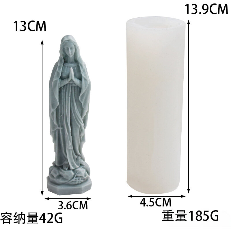 Горячая продажа SG ароматерапевтической свечи, форма для молитвы Девы Марии, гипсовая кукла, инструмент для изготовления украшений, прямая продажа от фабрики