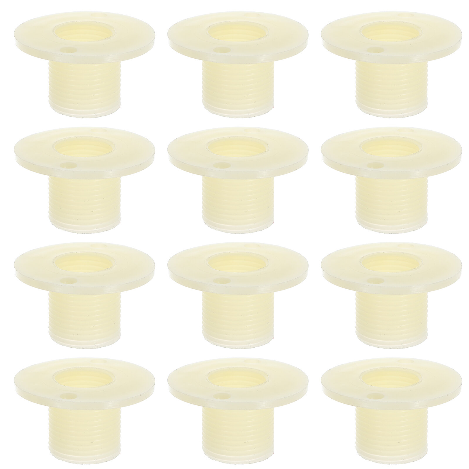 Пластиковый фланец с внутренней резьбой 1/2 и наружной 3/4, держатель для смесителя, бежевый, 12 шт